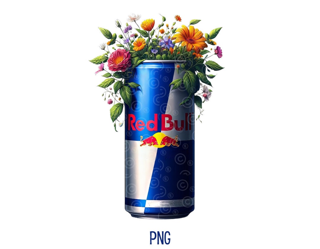 Red Bull With Flowers Png Instant Digital Download PNG ONLY Png File ...