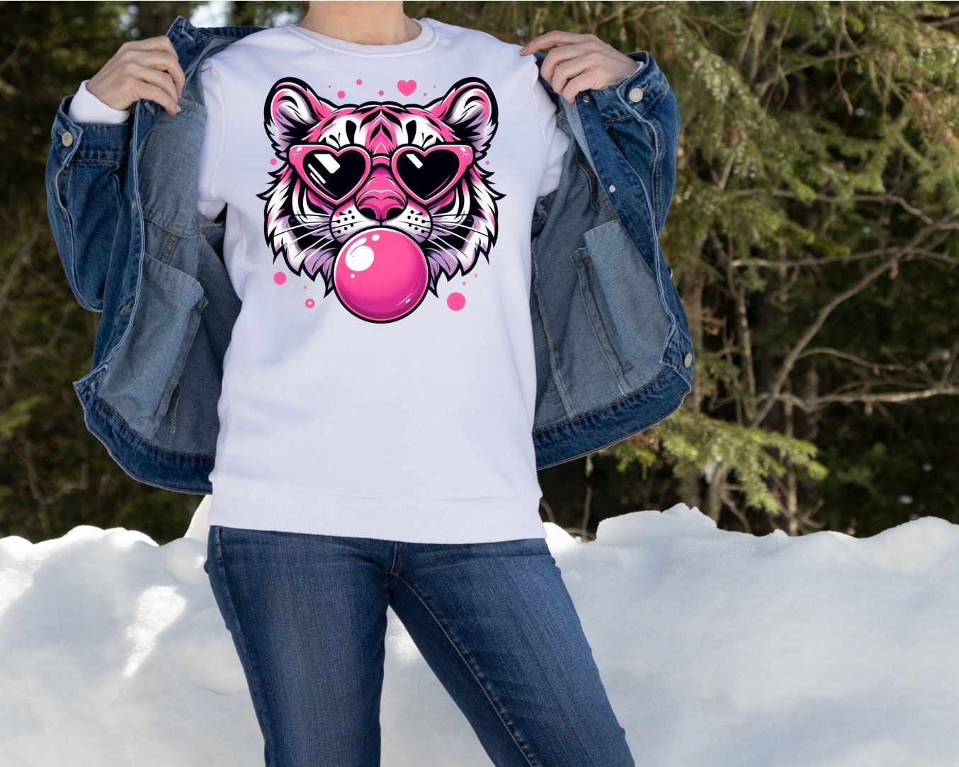 Tiger Blowing Bubble Png Tiger PNG Tigers Mascot Preppy PNG Preppy ...