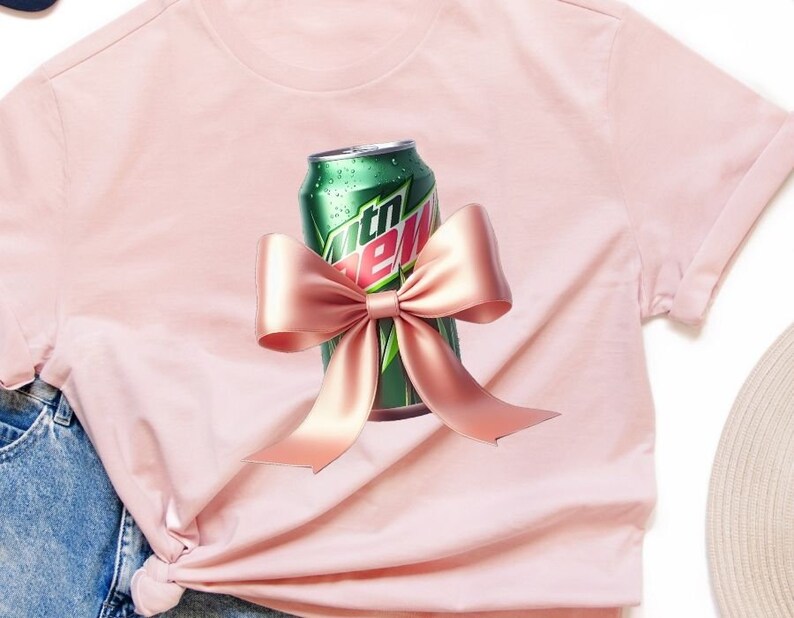 Mountain Dew With Pink Bow Png Instant Digital Download PNG ONLY Png ...