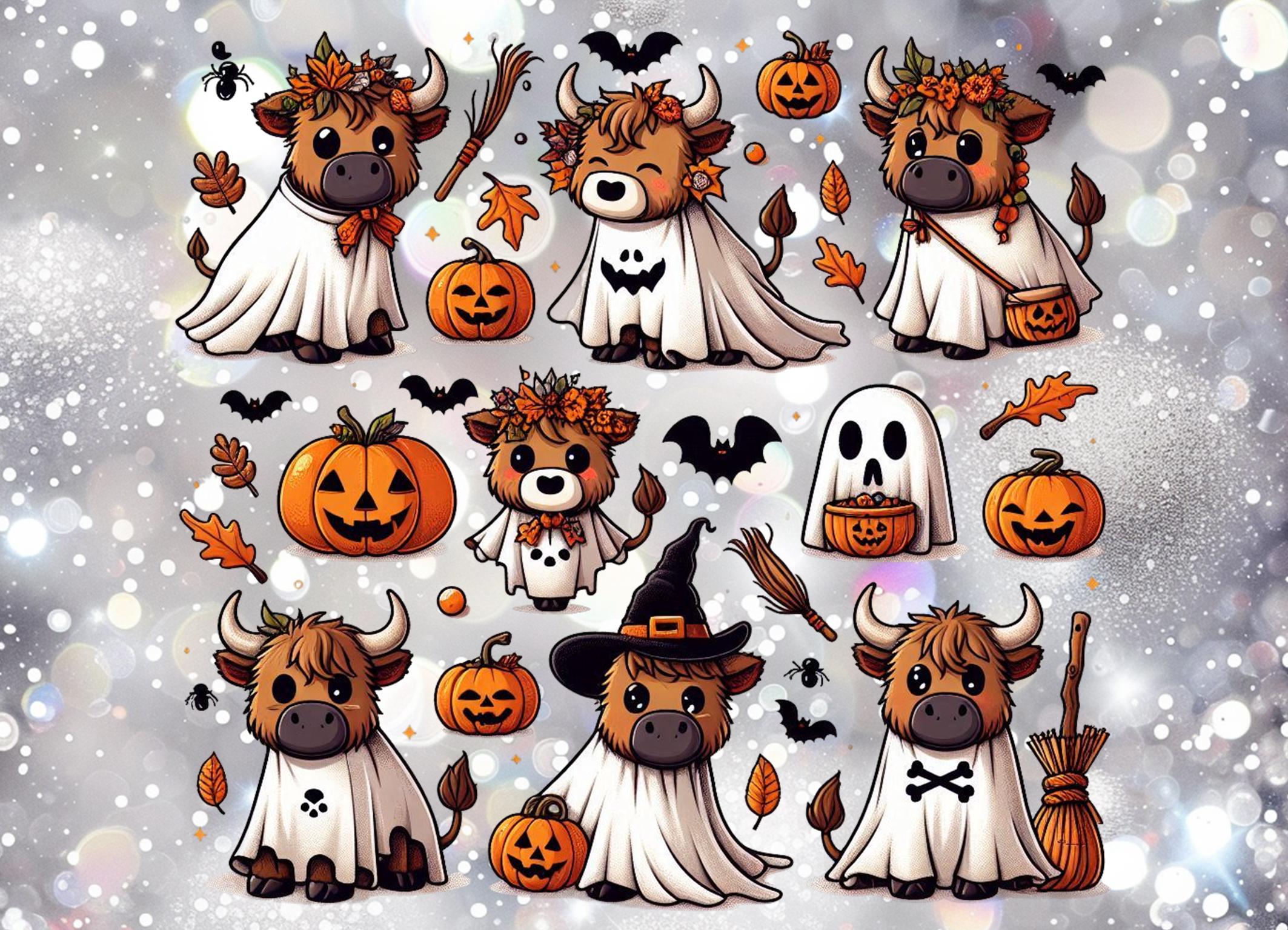 Highland Cow Halloween Png, Halloween Png, Western Halloween,halloween ...