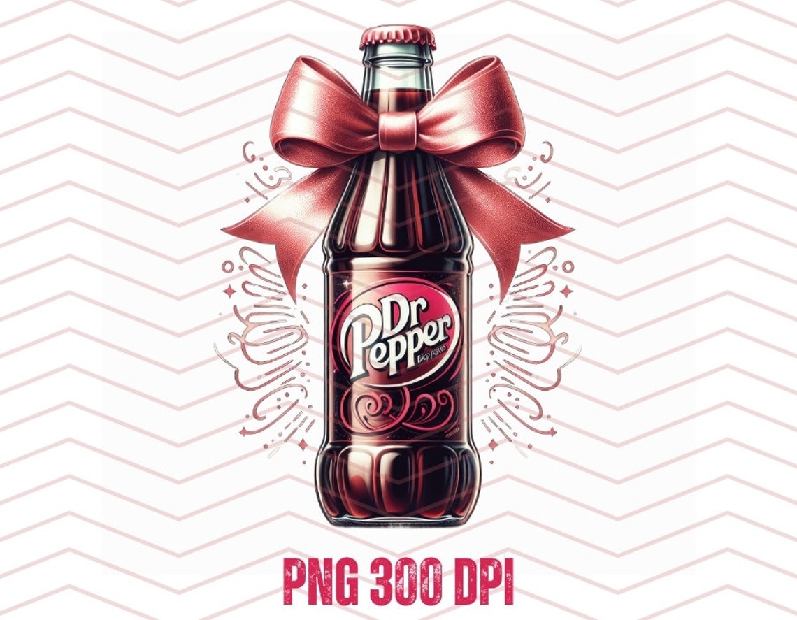 Dr. Pep With Pink Bow Png Instant Digital Download PNG ONLY Png File ...