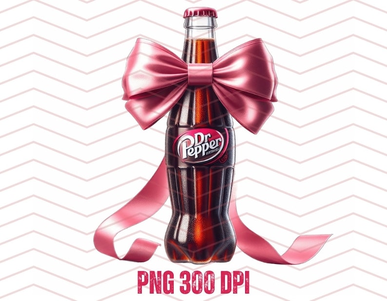 Bundle Dr. Pep With Pink Bow Png Instant Digital Download PNG ONLY Png ...