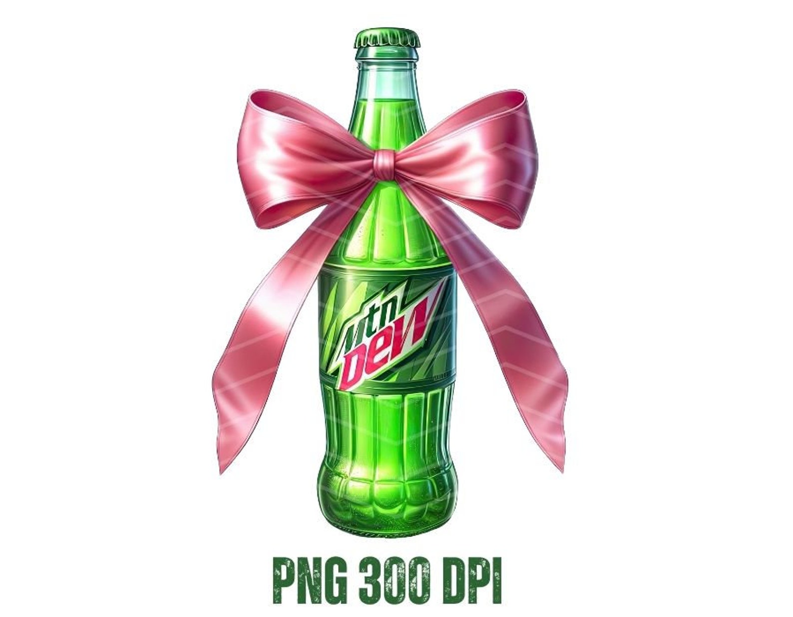 Mountain Dew With Pink Bow Png Instant Digital Download PNG ONLY Png ...