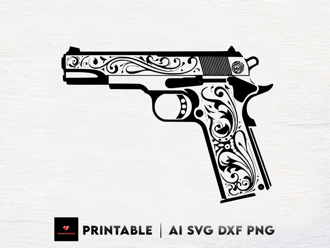 Colt 1911 Svg Colt 1911 Png Colt 1911 Clipart Colt 1911 for - Etsy