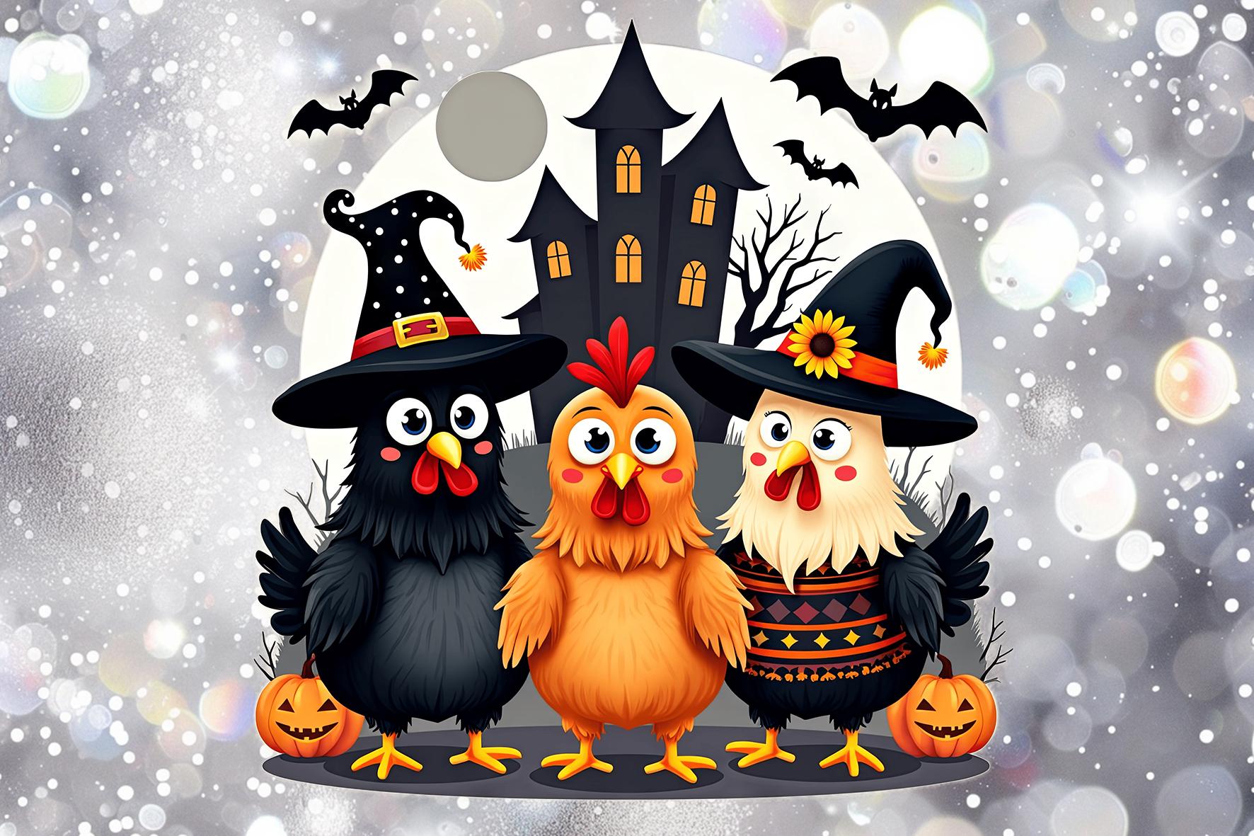 Chicken Halloween PNG, Spooky Chickens Png, Halloween Chickens Png ...