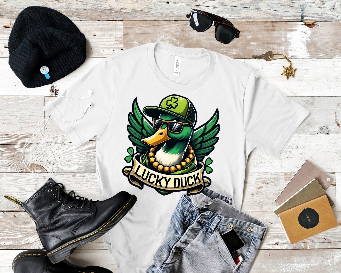 Lucky Duck PNG Svg Duck St Patricks Day PNG St Patricks Shirt Design ...