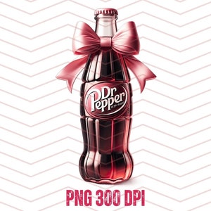 Bundle Dr. Pep With Pink Bow Png Instant Digital Download PNG ONLY Png ...