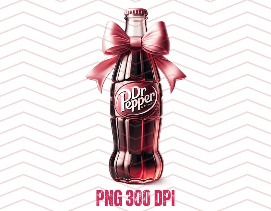 Bundle Dr. Pep With Pink Bow Png Instant Digital Download PNG ONLY Png ...