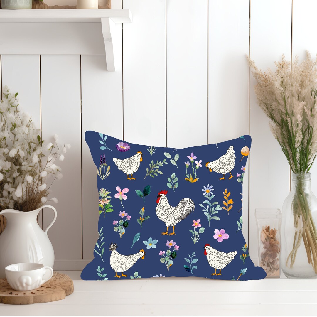 Boho Scandicore Throw Pillow/stylish Folk Art Spring Decor/scandic ...