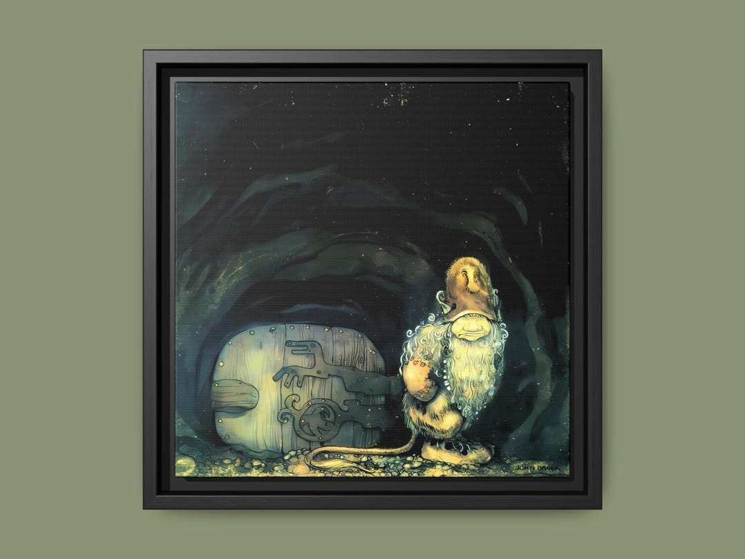 John Bauer Troll Canvas Print Scandinavian Folklore Fairytale Wall Art ...