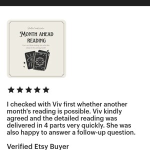 Month Ahead Tarot Reading Future Reading Psychic Tarot Reading Monthly ...