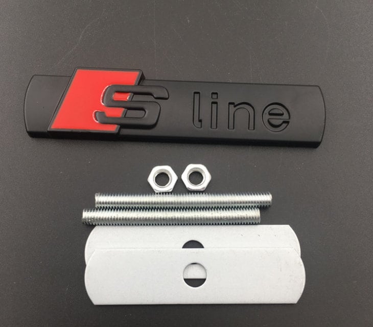 Sline Logo AUDI LOGO Emblem Wings S Line Badges Metal Badge - Etsy
