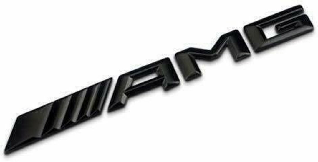 Mercedes-benz AMG Car Logo Emblem for Mercedes 3D Glossy Black - Etsy