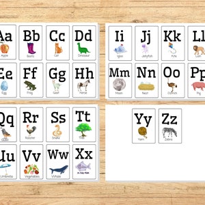 Alphabet Flash Cards | Watercolor| Preschool| INSTANT DOWNLOAD - Etsy