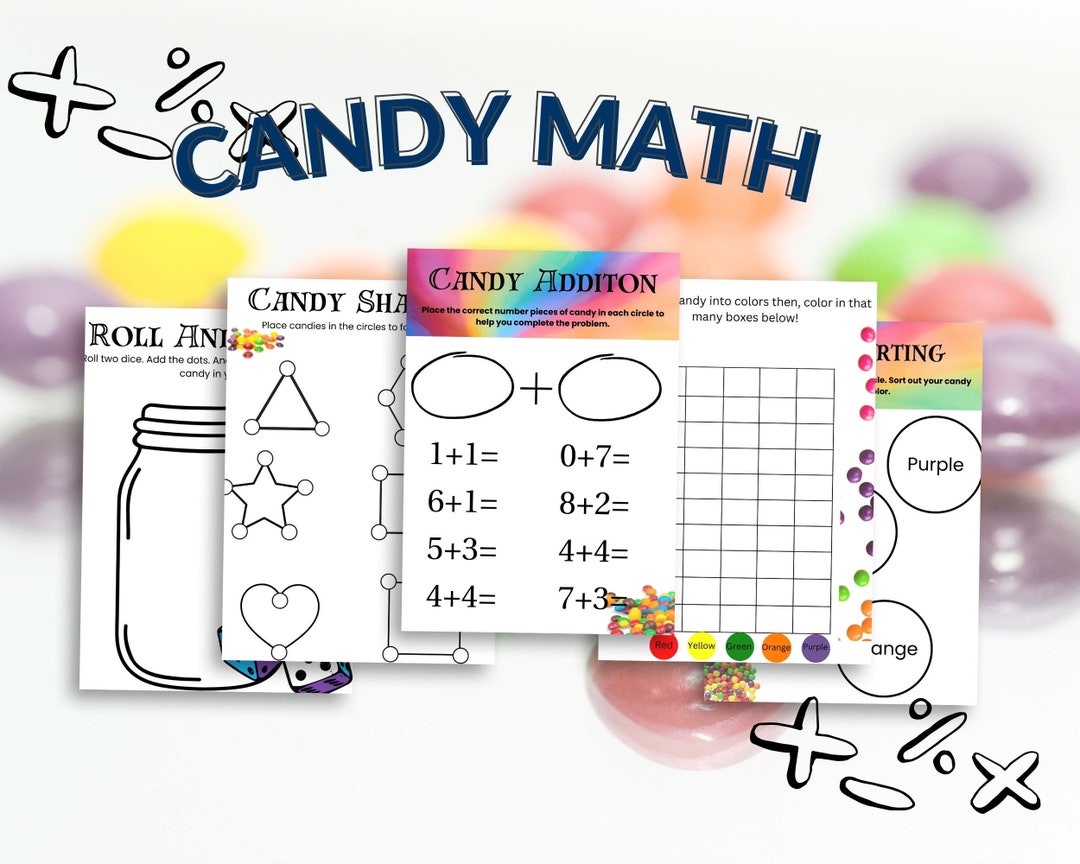 Candy Math Learning, INSTANT DOWNLOAD - Etsy