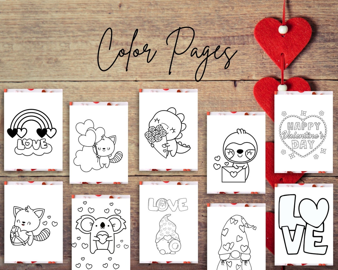 Kids Valentines Coloring Page | Printable Valentines Coloring Pages ...