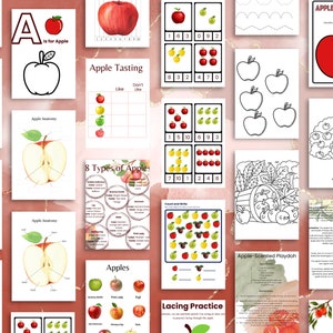 Apple Unit Study Bundle, Digital Download - Etsy