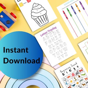 Kindergarten Busy Binder: Homeschool Activity Pack (digital Download ...