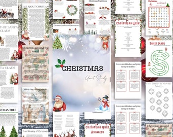 Nativity Unit Study | Birth of Jesus | Homeschool Printable| Vocabulary ...