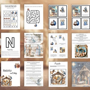 Nativity Unit Study | Birth of Jesus | Homeschool Printable| Vocabulary ...