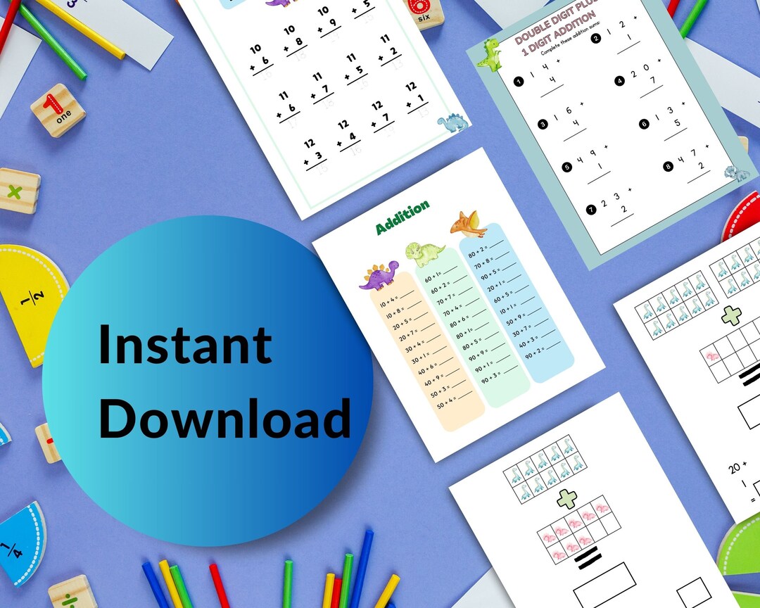 Dinosaur Addition | Grade 1 | Homeschool Math | Kindergarten Math ...