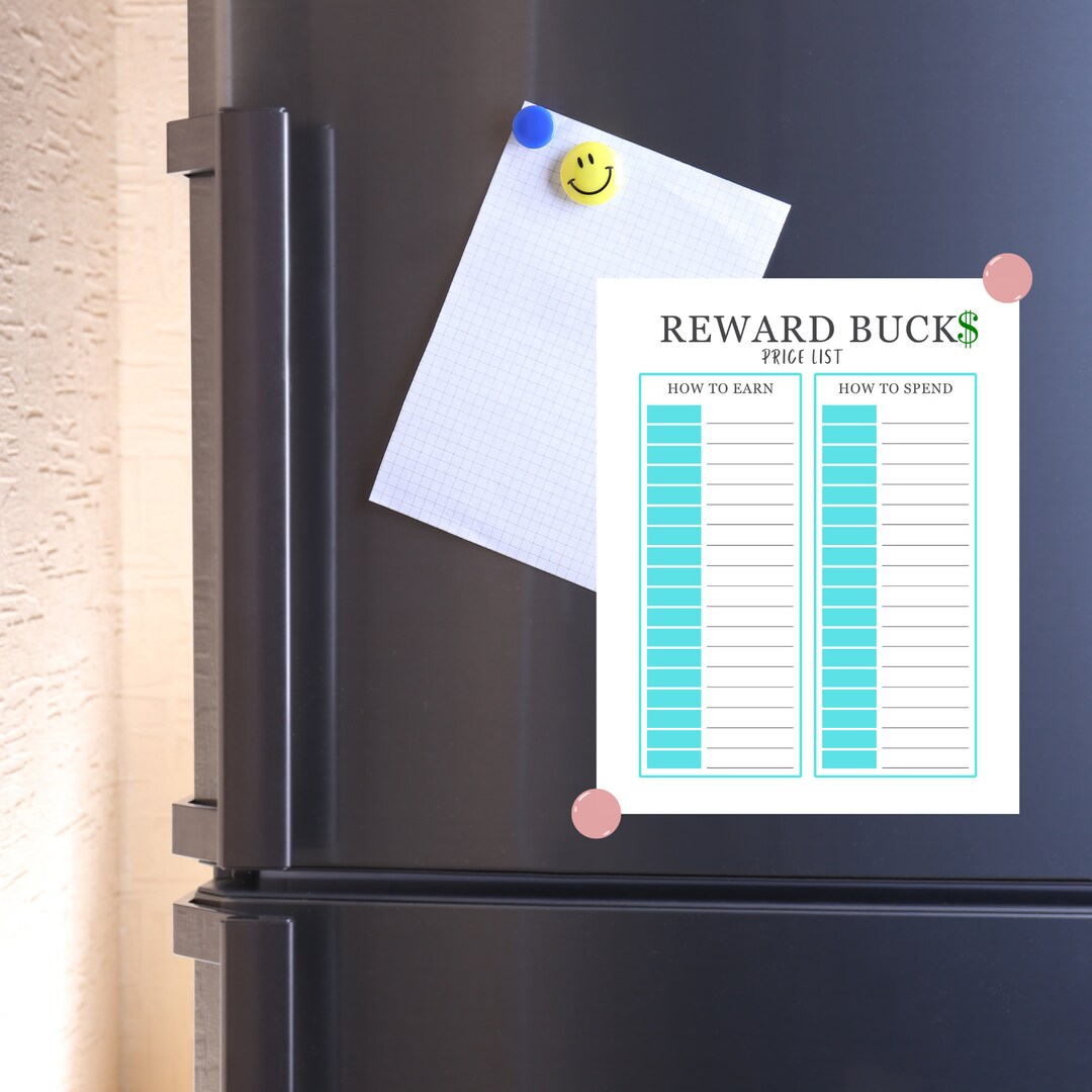 Kids Reward Bucks INSTANT DOWNLOAD - Etsy