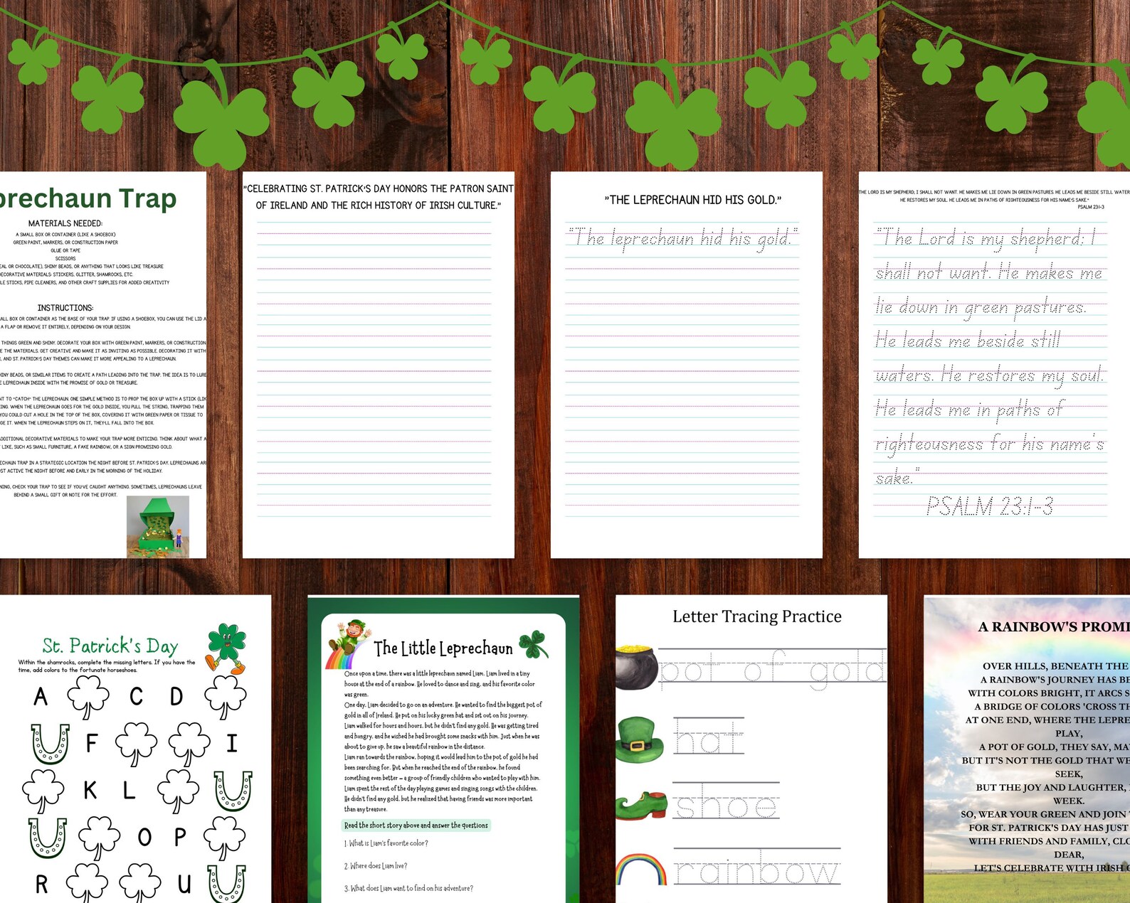 St. Patrick's Day Unit Study, Unit Study, Homeschool, Printables for ...