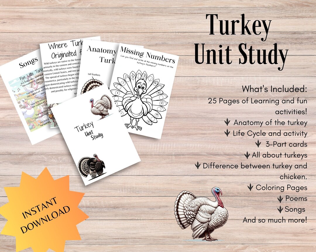 Turkey Unit Study | INSTANT DOWNLOAD - Etsy
