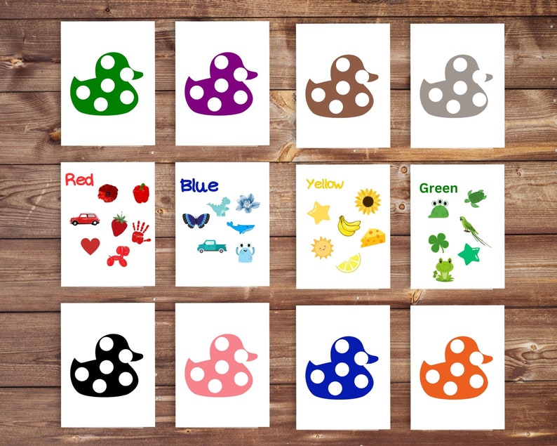 Color Matching Ducks Preschool INSTANT DOWNLOAD - Etsy