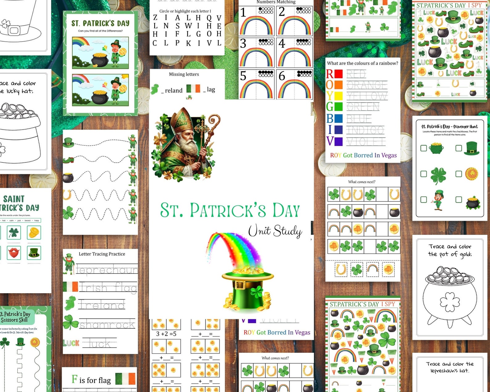 St. Patrick's Day Unit Study, Unit Study, Homeschool, Printables for ...