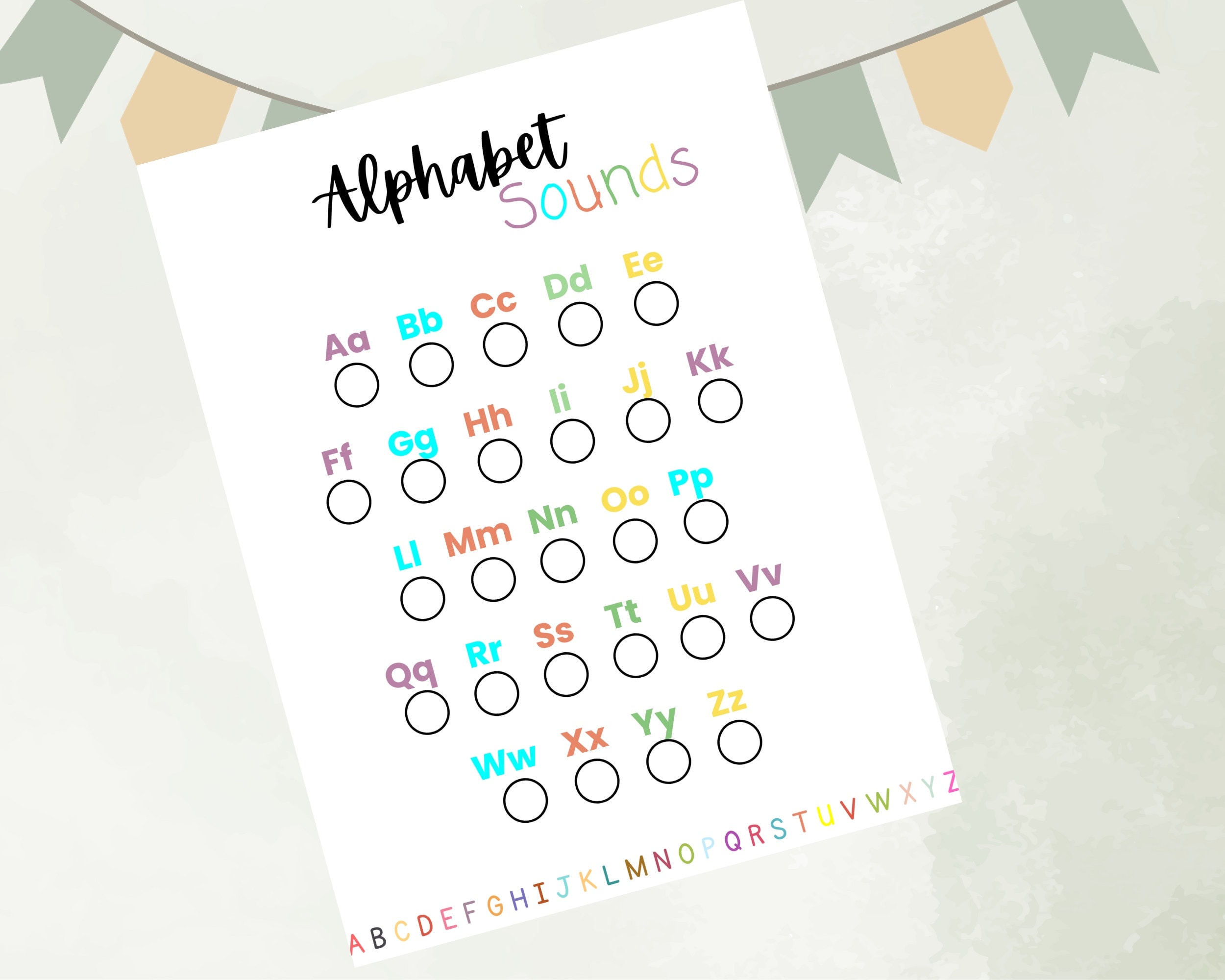 Alphabet Sound Matching DIGITAL DOWNLOAD - Etsy