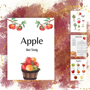 Apple Unit Study Bundle, Digital Download - Etsy