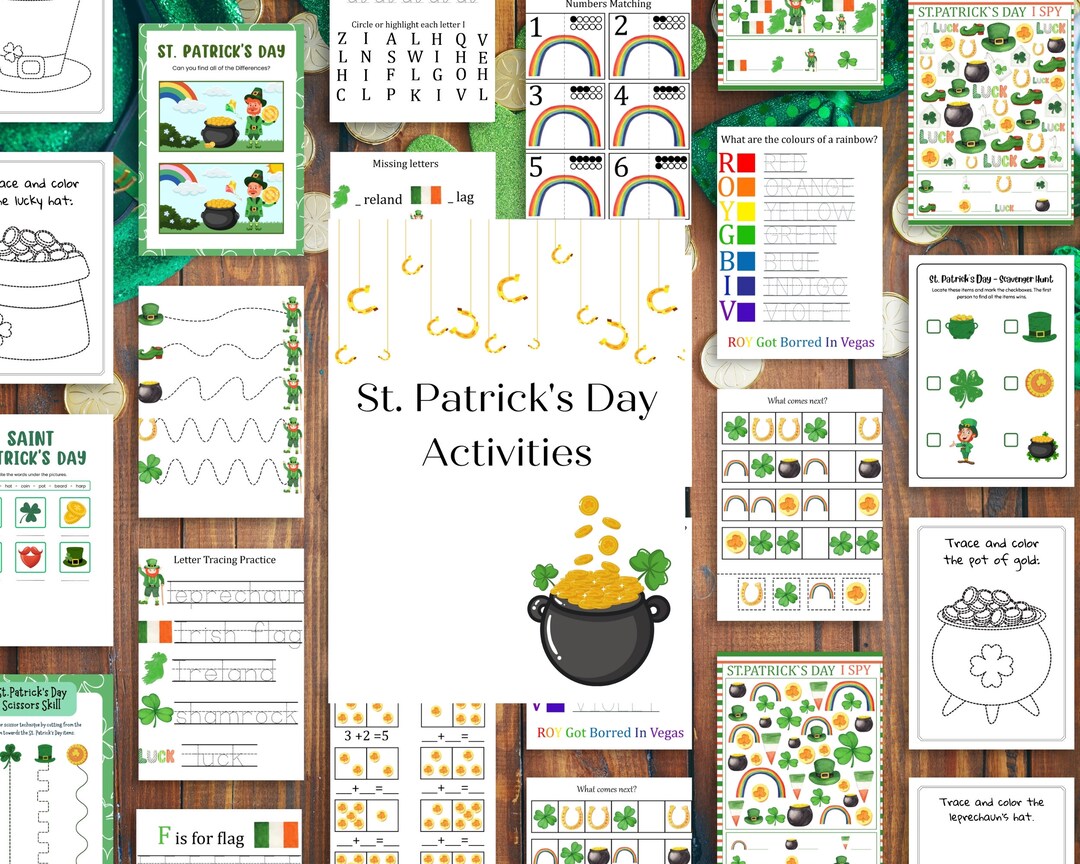 St. Patricks Day| Preschool Worksheets | St Patrick's Day Preschool ...