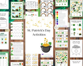 Printable St. Patrick's Day Preschool Activity Bundle - Etsy