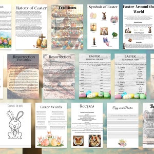 Easter Unit Study, Homeschool, Preschool, K-12, INSTANT DOWNLOAD ...