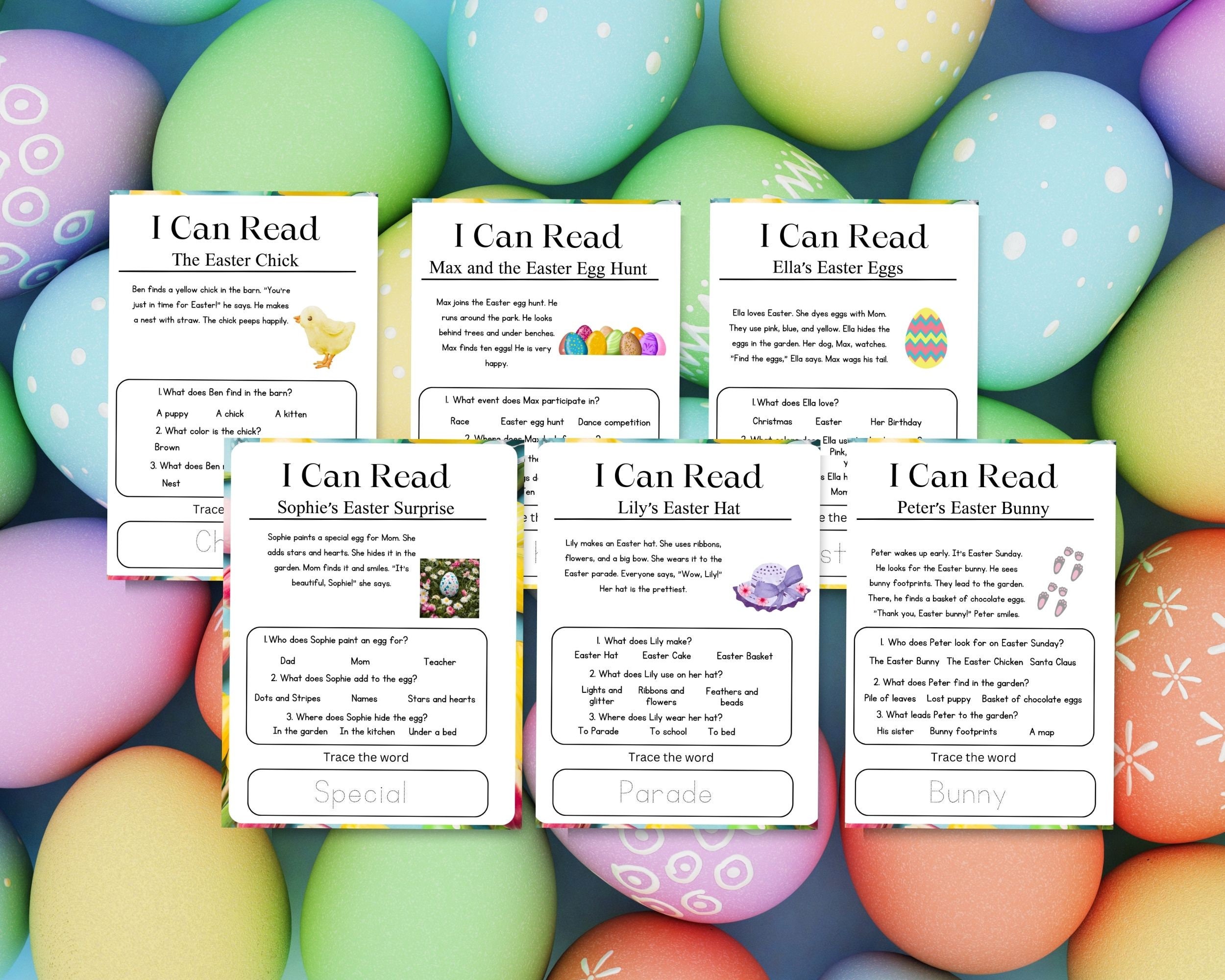 Easter Easy Reader, Printable, Homeschool, 1st Grade, Kindergarten ...
