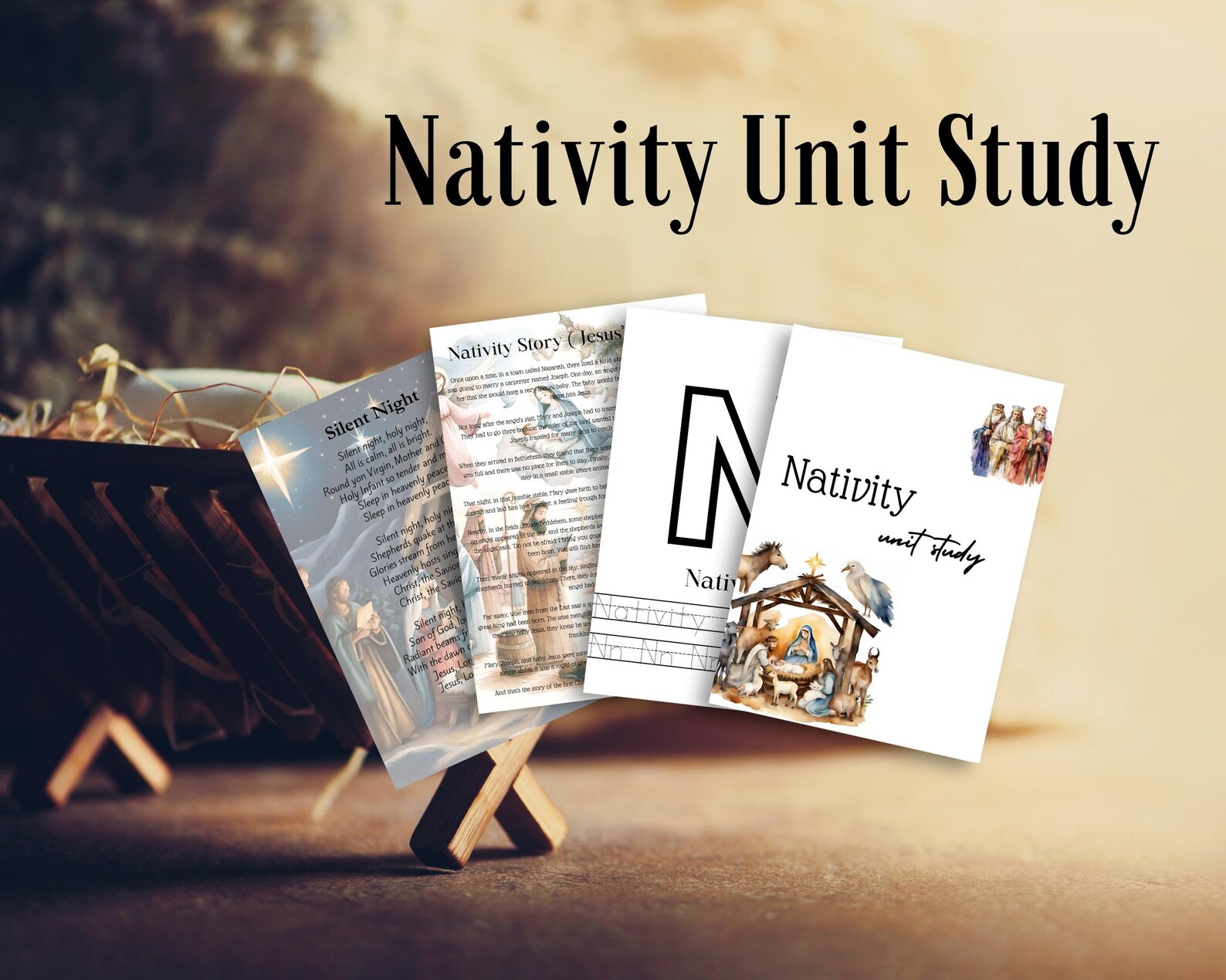 Nativity Unit Study | Birth of Jesus | Homeschool Printable| Vocabulary ...