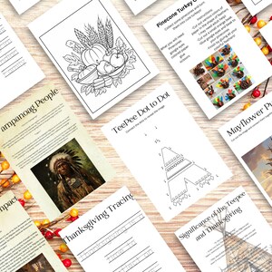 Thanksgiving Unit Study | Instant Download - Etsy