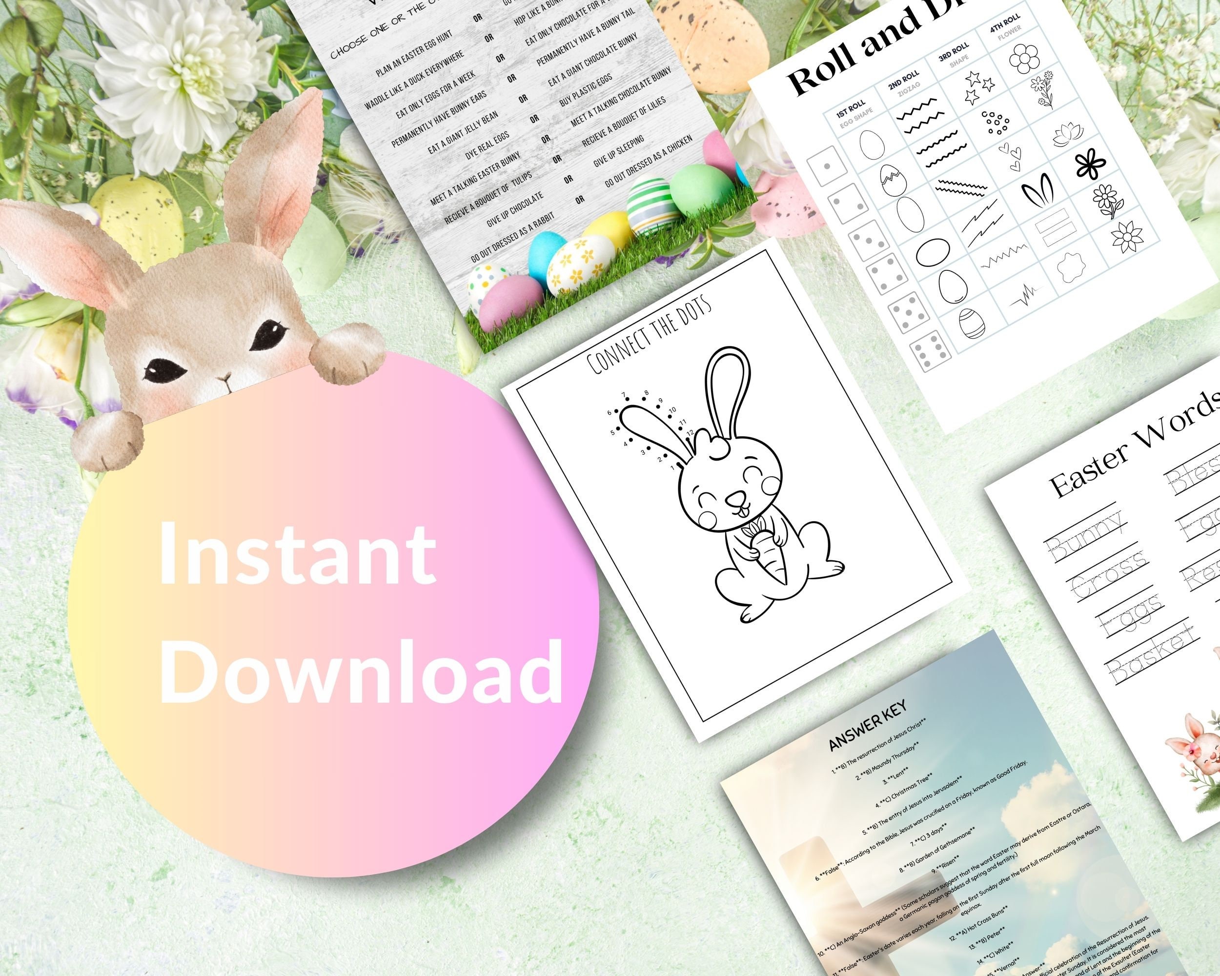 Easter Unit Study, Homeschool, Preschool, K-12, INSTANT DOWNLOAD ...