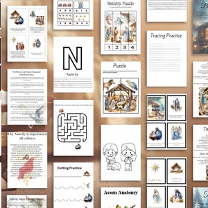 Nativity Unit Study | Birth of Jesus | Homeschool Printable| Vocabulary ...