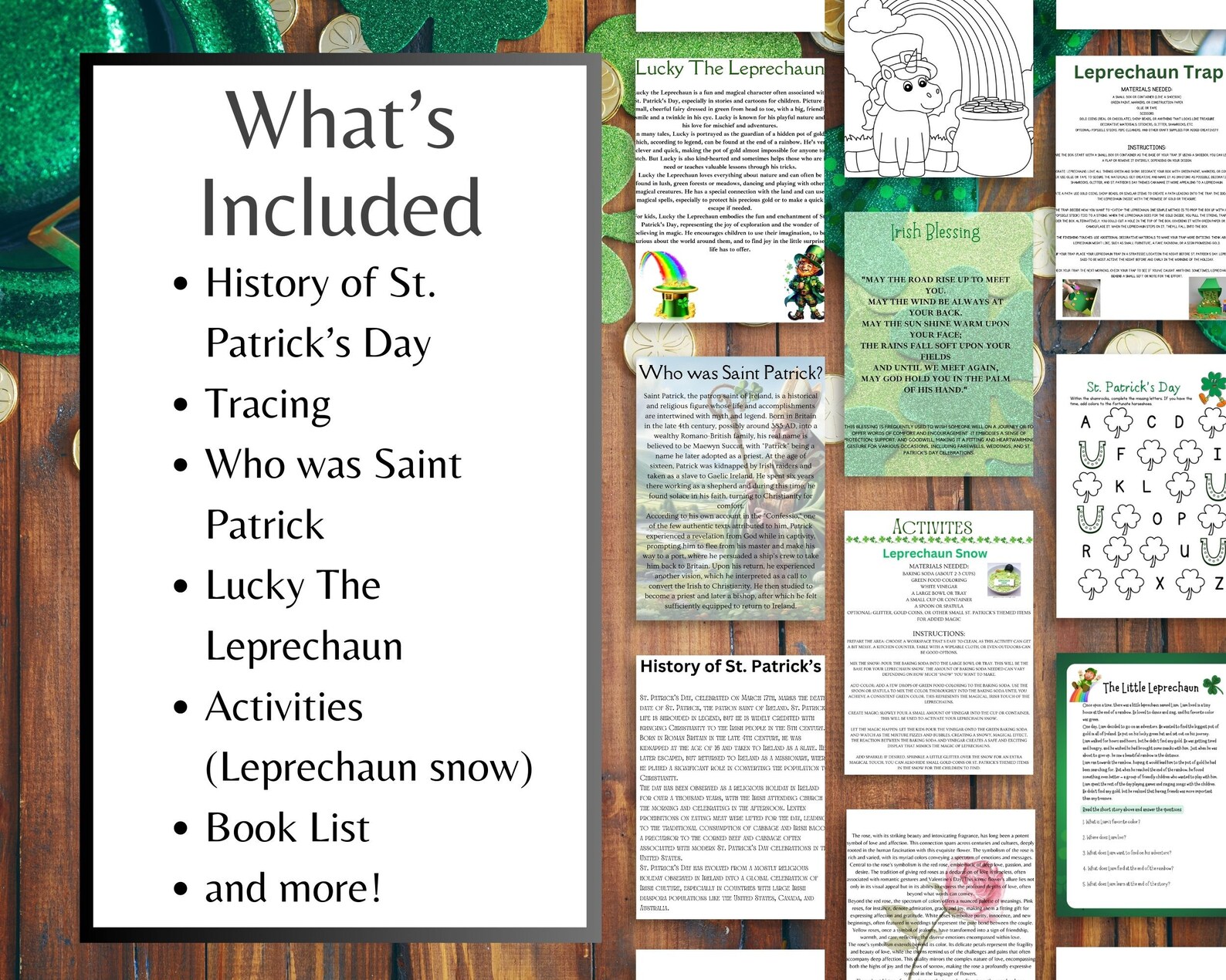 St. Patrick's Day Unit Study, Unit Study, Homeschool, Printables for ...