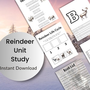 Reindeer Unit Study | Homeschool Printable | Nature Study | Instant ...