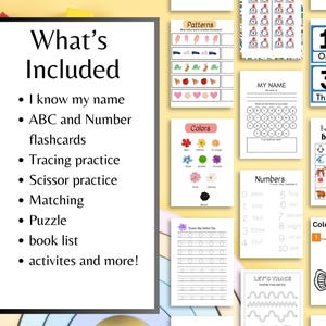 Kindergarten Busy Binder: Homeschool Activity Pack (digital Download ...