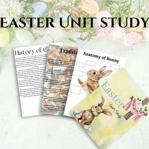 Easter Unit Study, Homeschool, Preschool, K-12, INSTANT DOWNLOAD ...