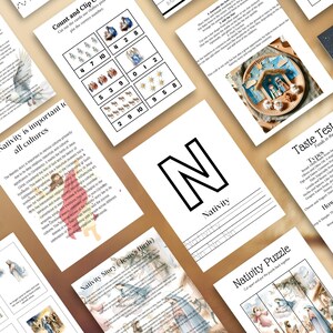 Nativity Unit Study | Birth of Jesus | Homeschool Printable| Vocabulary ...