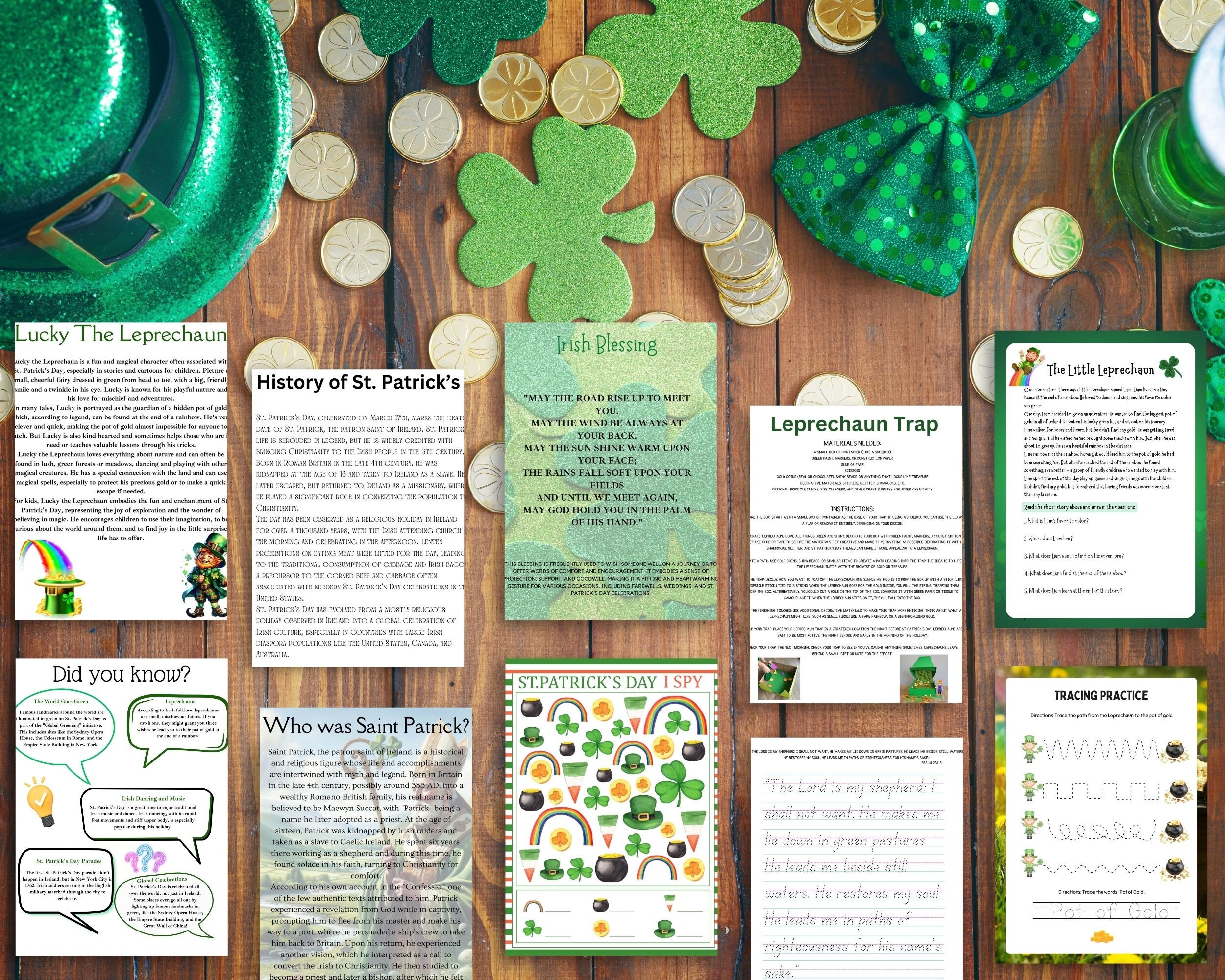 St. Patrick's Day Unit Study, Unit Study, Homeschool, Printables for ...