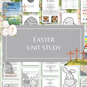 Easter Unit Study, Homeschool, Preschool, K-12, INSTANT DOWNLOAD ...