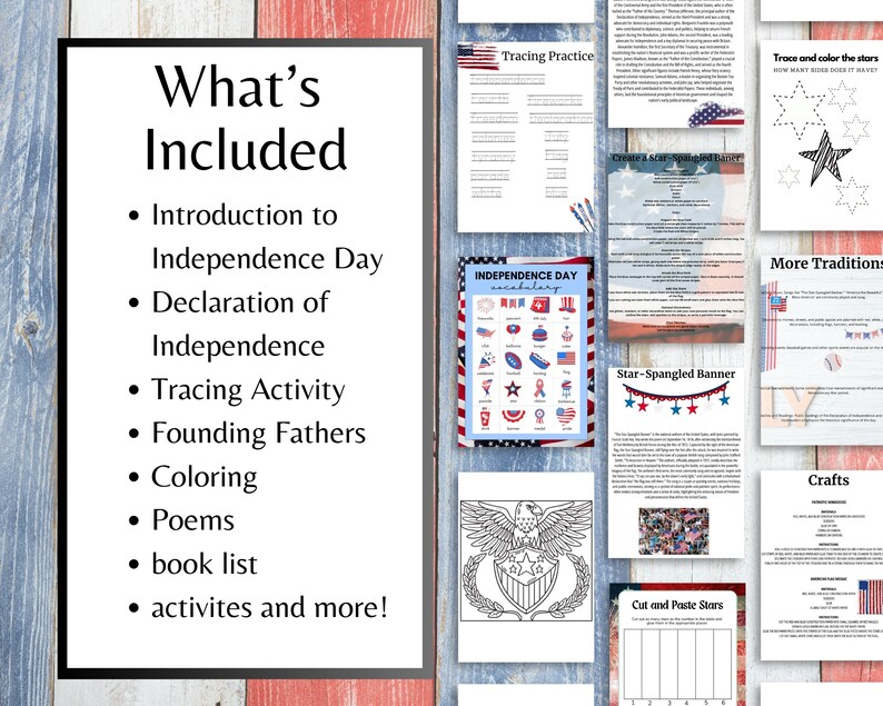 4th Unit| Homeschool Printables | 4th of July Activity | American Flag ...