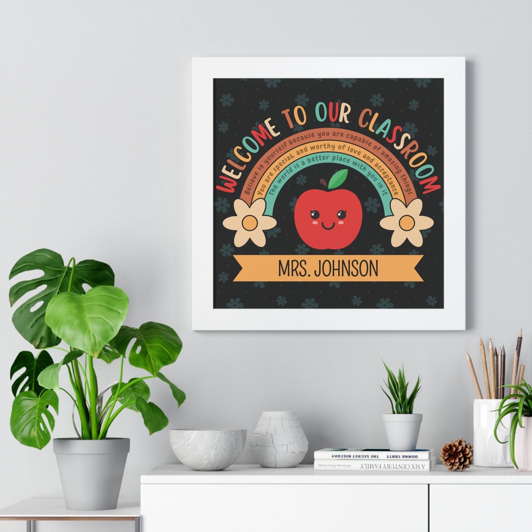 Personalized Classroom Welcome Poster, Classroom Welcome Decoration ...