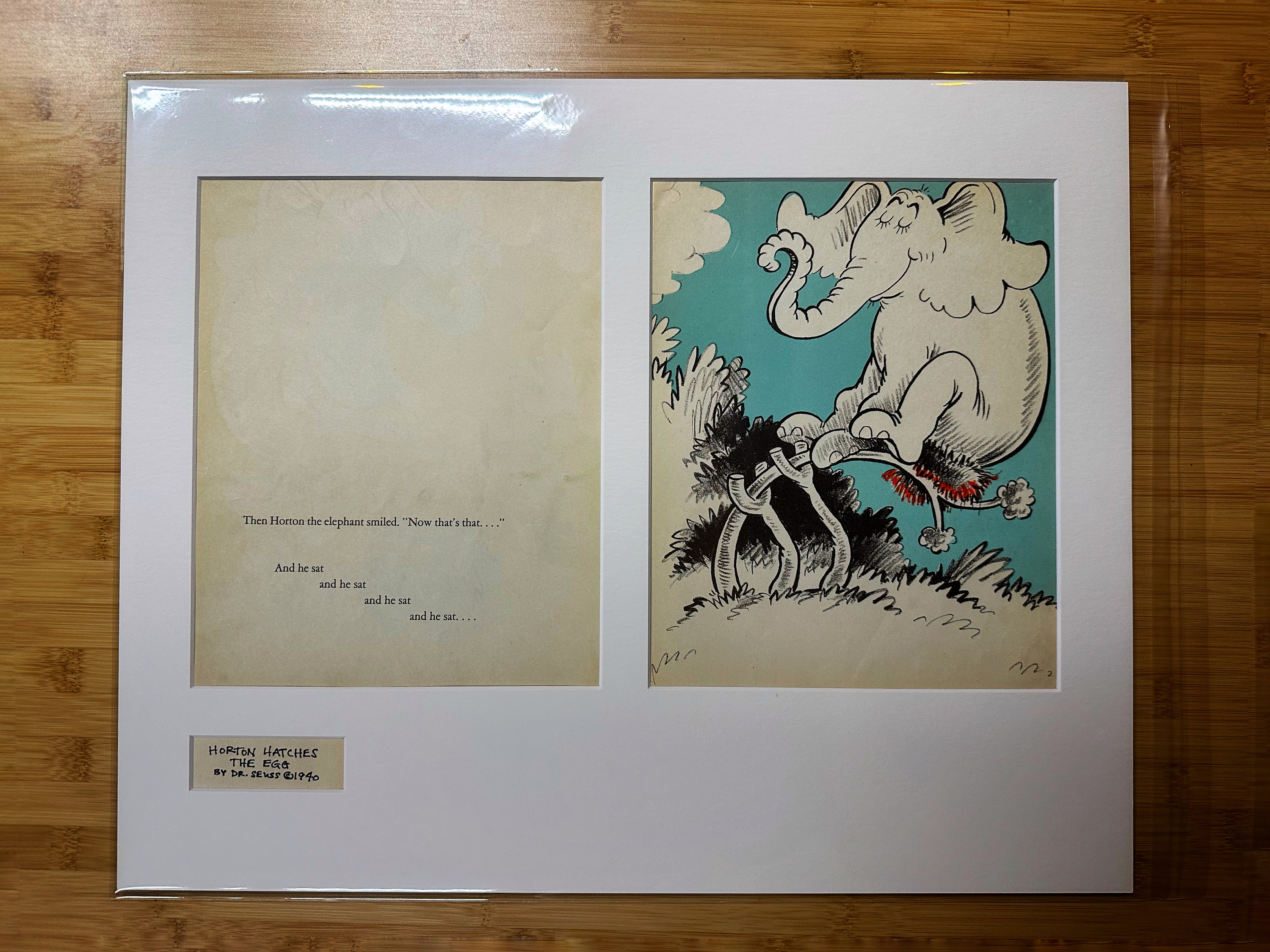 First Edition Dr. Seuss Horton Book Art | Original Prints With Mat ...